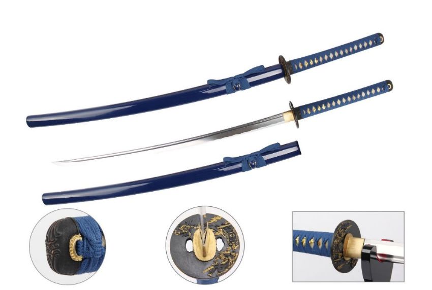 BLUE HANDMADE SAMURAI KATANA – NorCal Unlimited